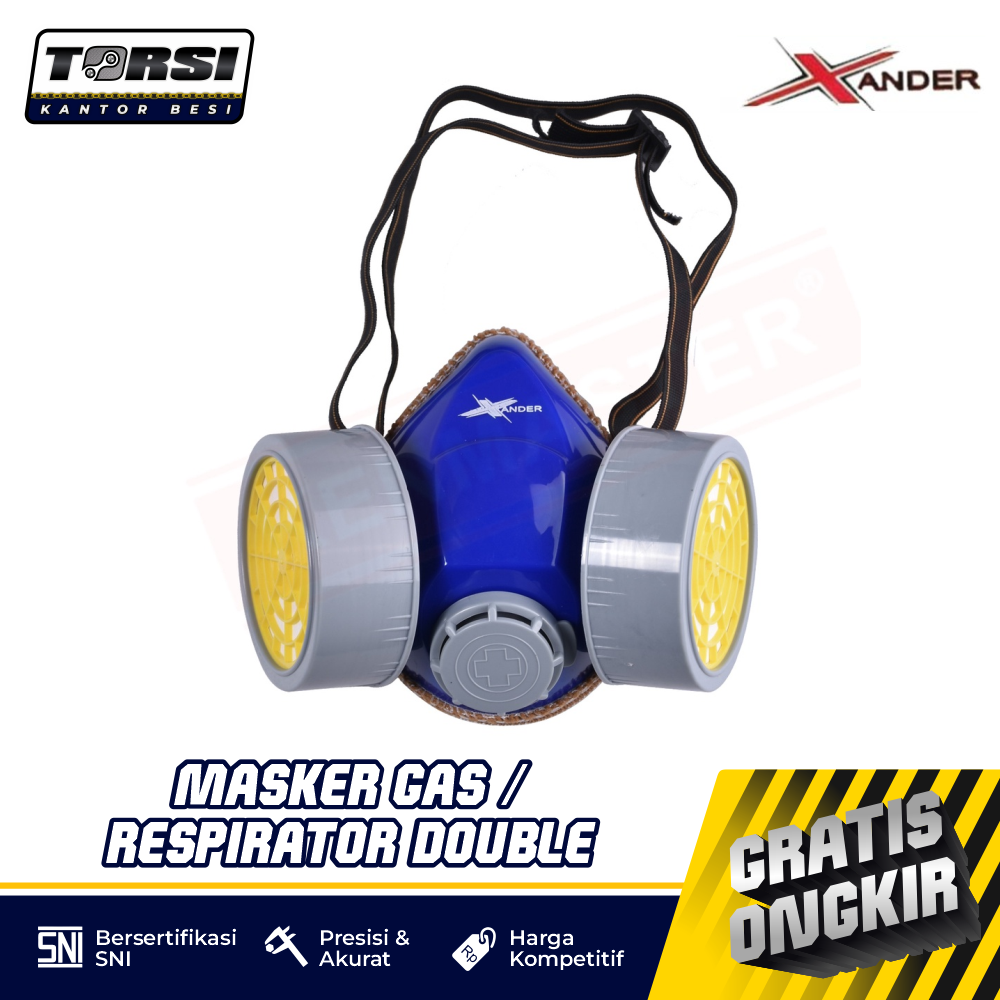 Masker Safety Double XD-306 XANDER - TORSI - Kantorbesi